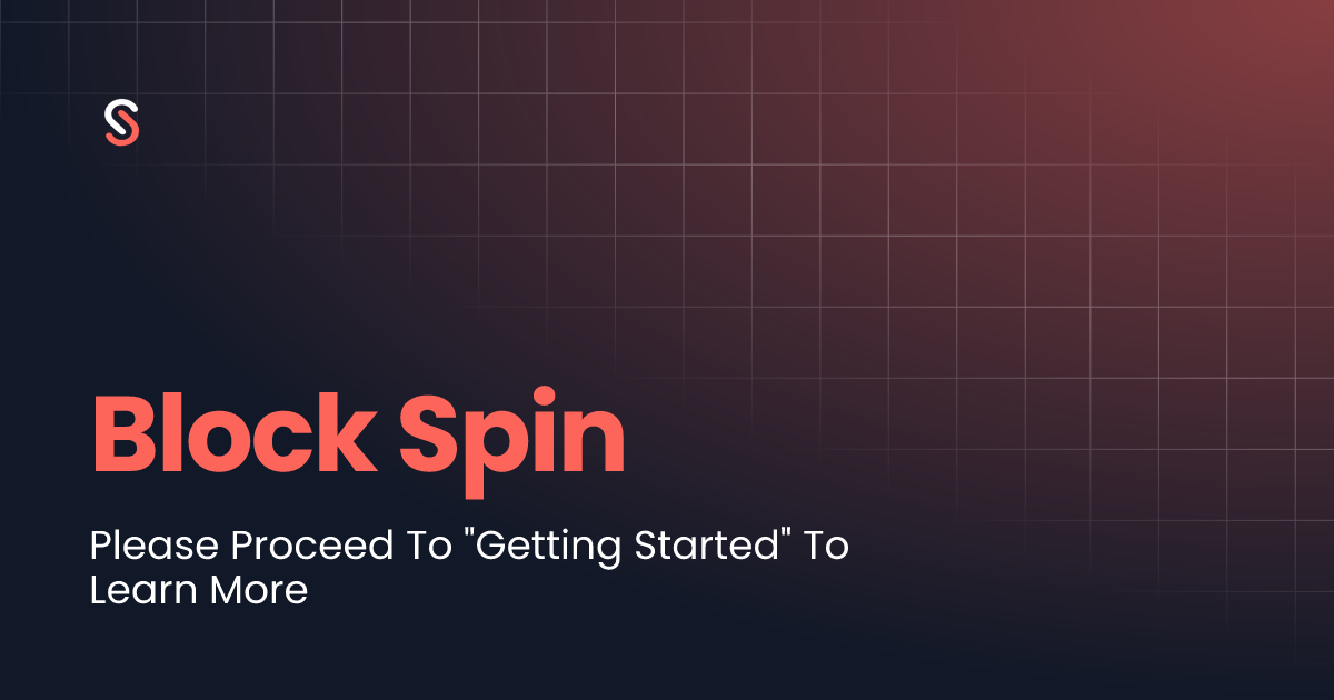 Block Spin | Sync | Documentation