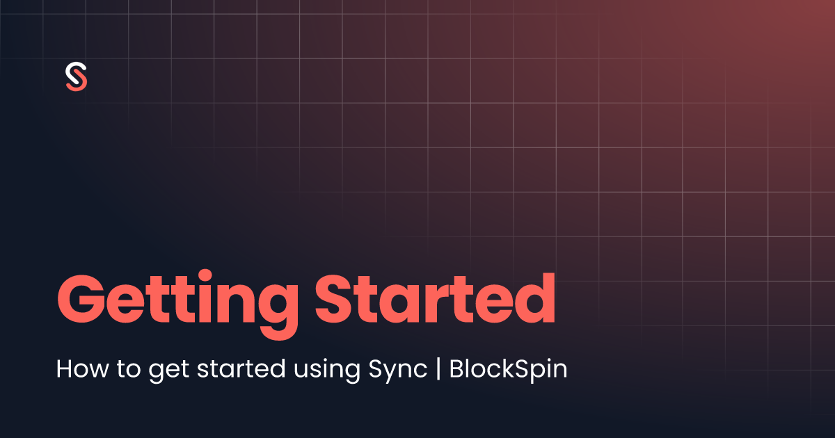 Getting Started | Sync | Documentation